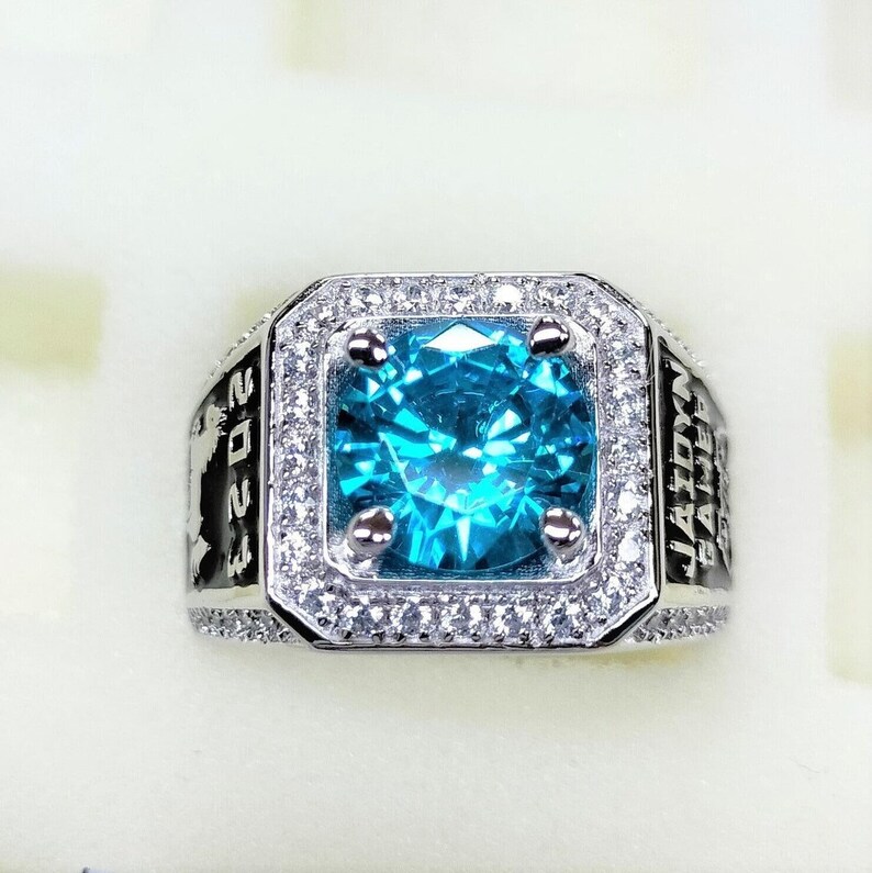 Customized Statement Class Ring for High School and University Ring 925 ...