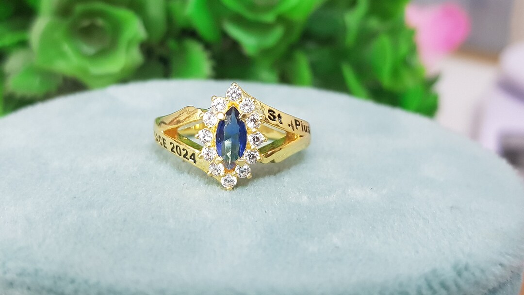 Girl's Marquise Cut Stone Fashion Class Ring, High School & College ...