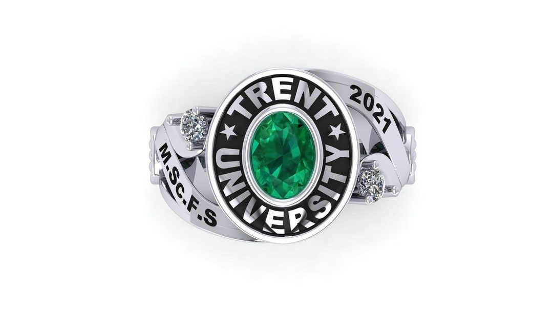 Custom High School Class Ring, Graduation Ring Fully Personalized ...