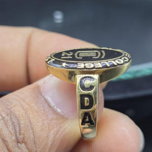 Anderson University Ladies Dinner Ring Celestrium Yellow Gold Alloy ...