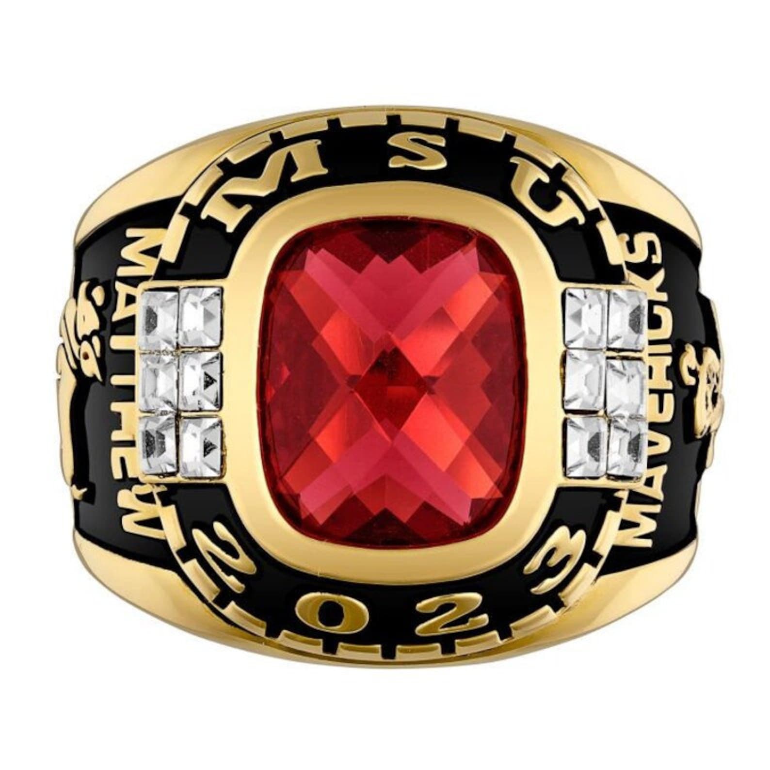 Graduation Ring, College Ring, Class Ring, School Ring, Gemstone Ring ...