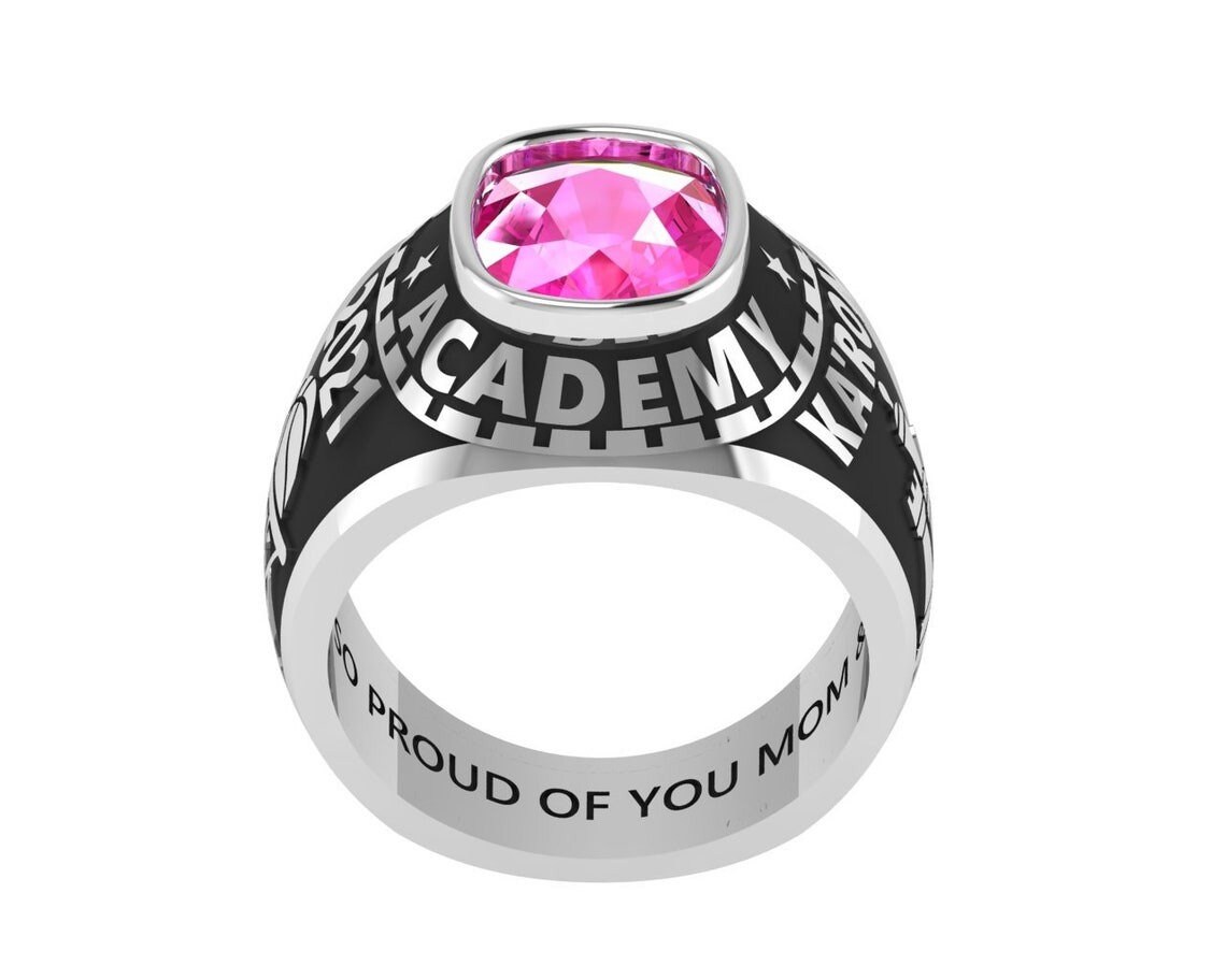 Custom Class Ring, Graduation Gift Ring High School Lass Ring ...
