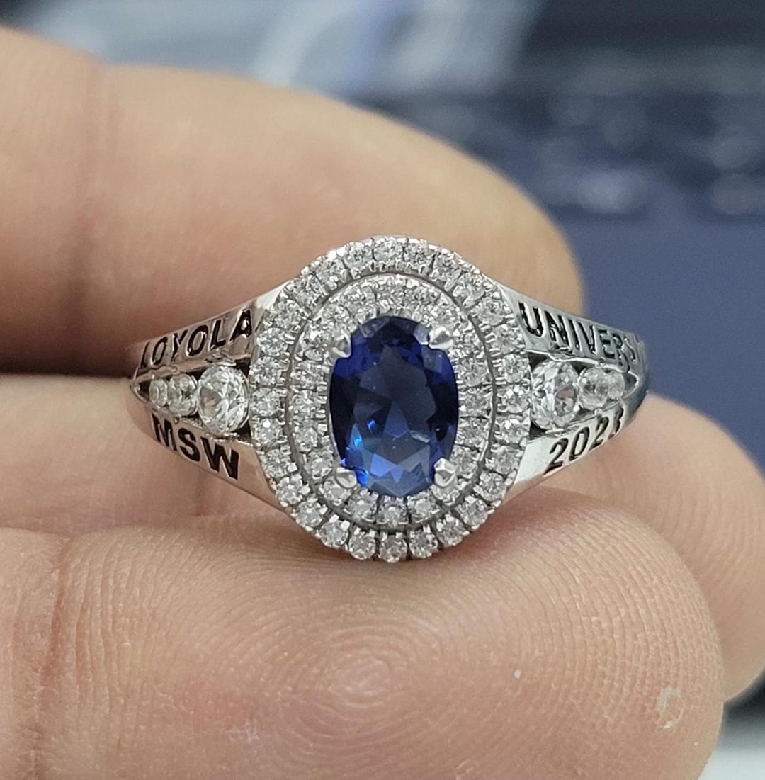 School & College Class Ring, Graduation Gifts for Son, Customized 925 ...