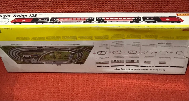 Hornby Virgin HST 125 Complete Train Set - Etsy UK