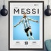 Leo Messi Poster, Lionel Messi Poster, Football Gift, Sports Poster ...