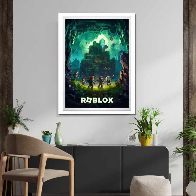 Roblox Poster, Gaming Room Poster, Minimalist, Gaming Poster, Gaming ...