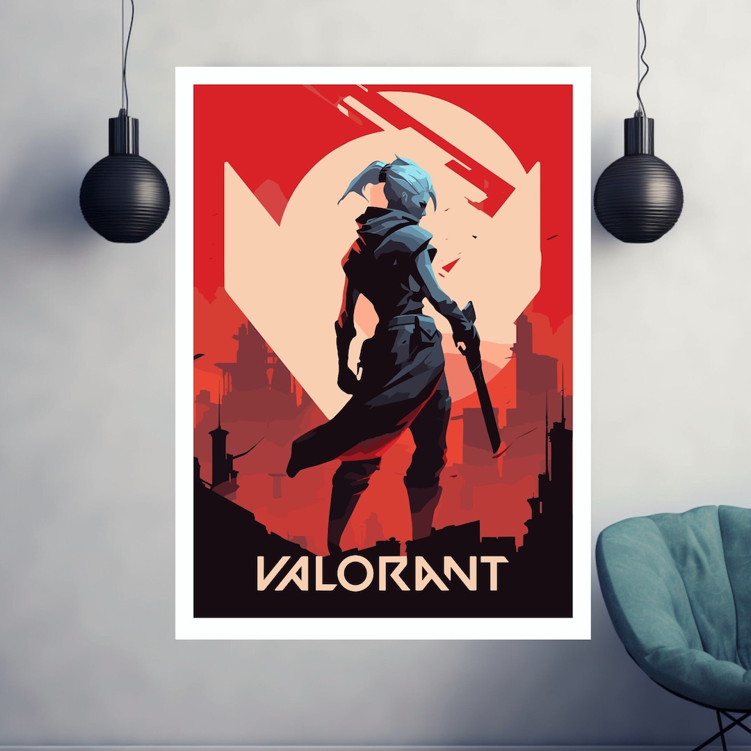 Buy Valorant Poster, Valorant Gaming Room Poster, Minimalist, Gaming ...