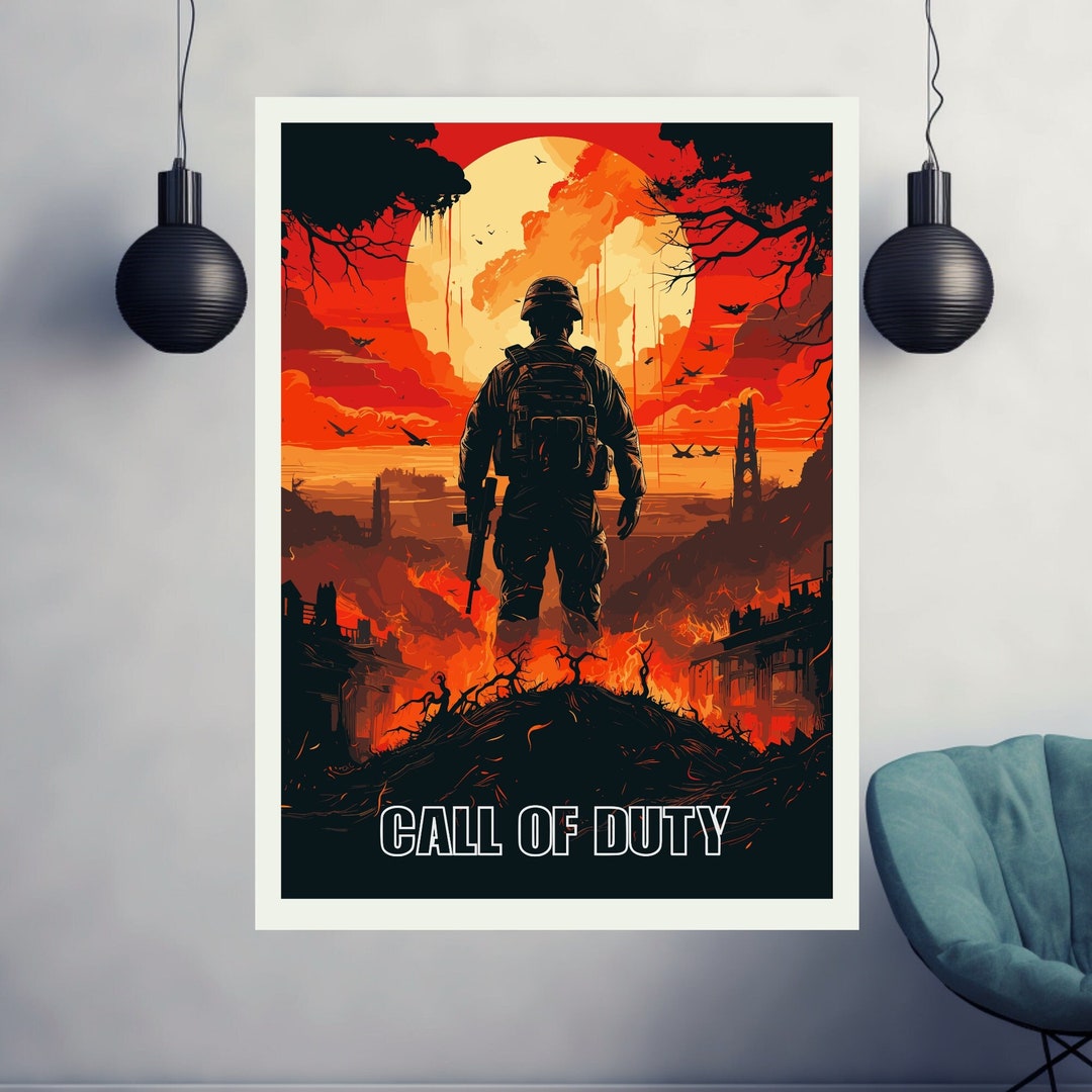 Call of Duty Poster Gaming Room Poster Minimalist Gaming - Etsy