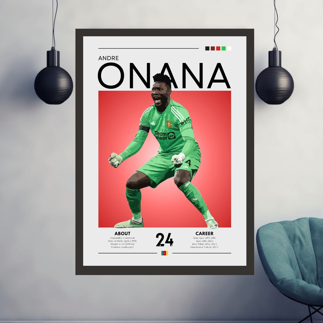 Andre Onana Poster Andre Onana Print Manchester United - Etsy