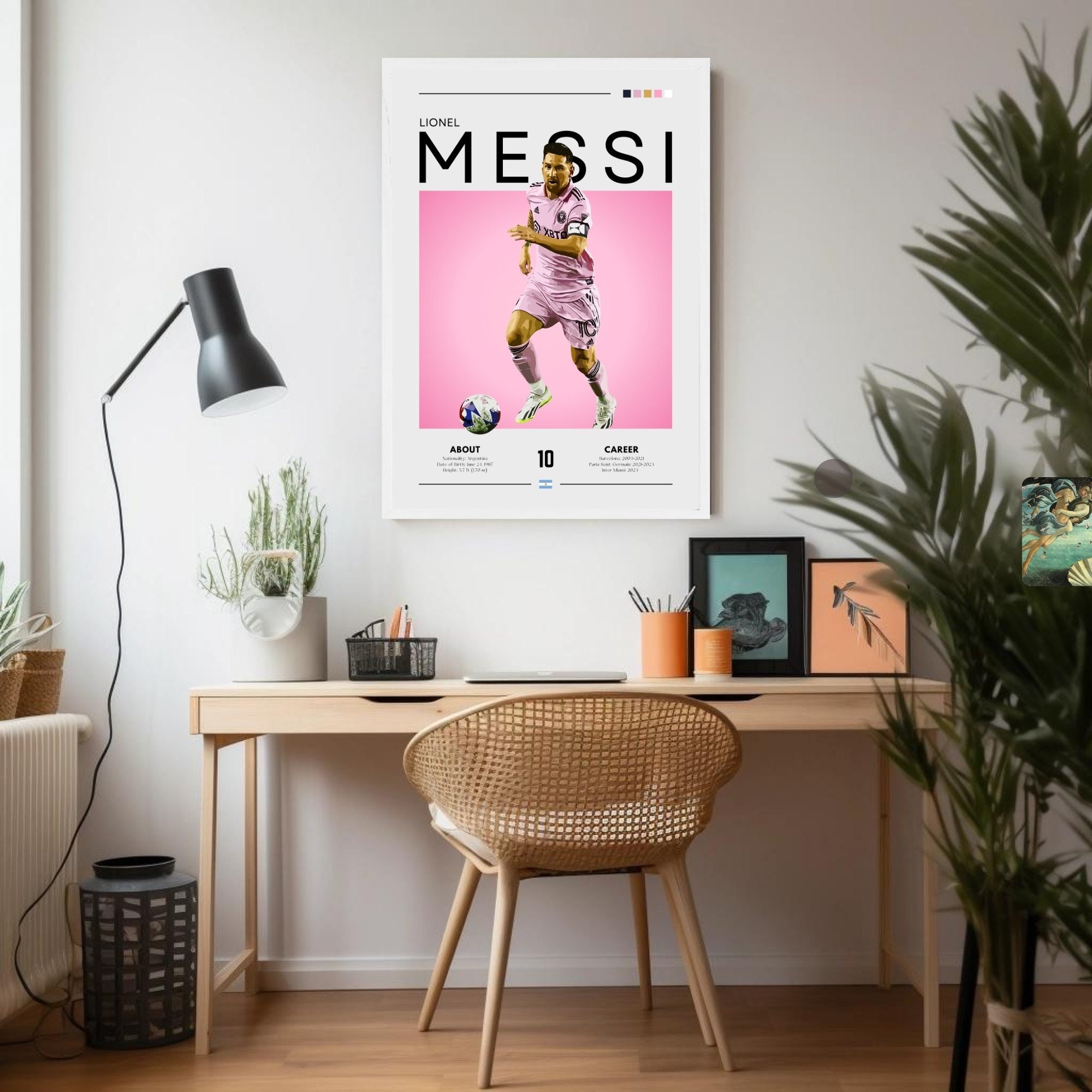 Leo Messi Poster, Lionel Messi Poster, Football Gift, Sports Poster ...