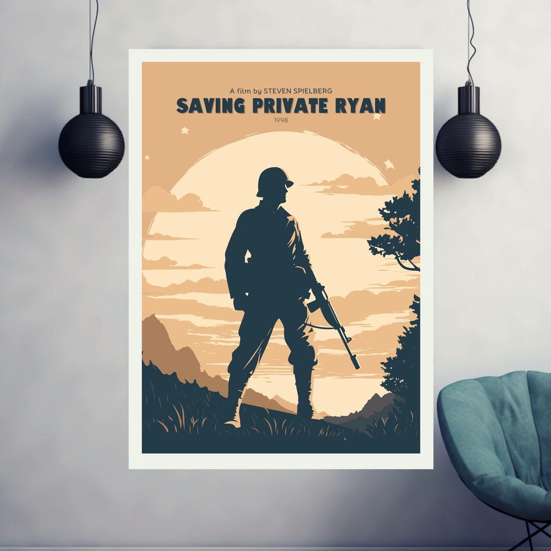 Saving Private Ryan Poster Movie Poster Minimalist Film - Etsy