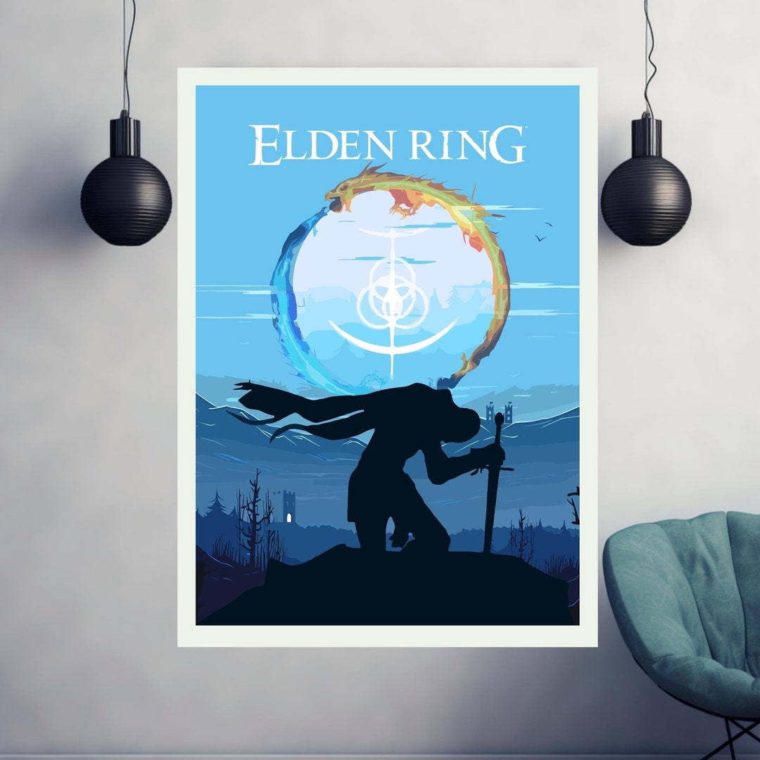 Elden Ring Poster, Gaming Room Poster, Minimalist, Gaming Poster ...