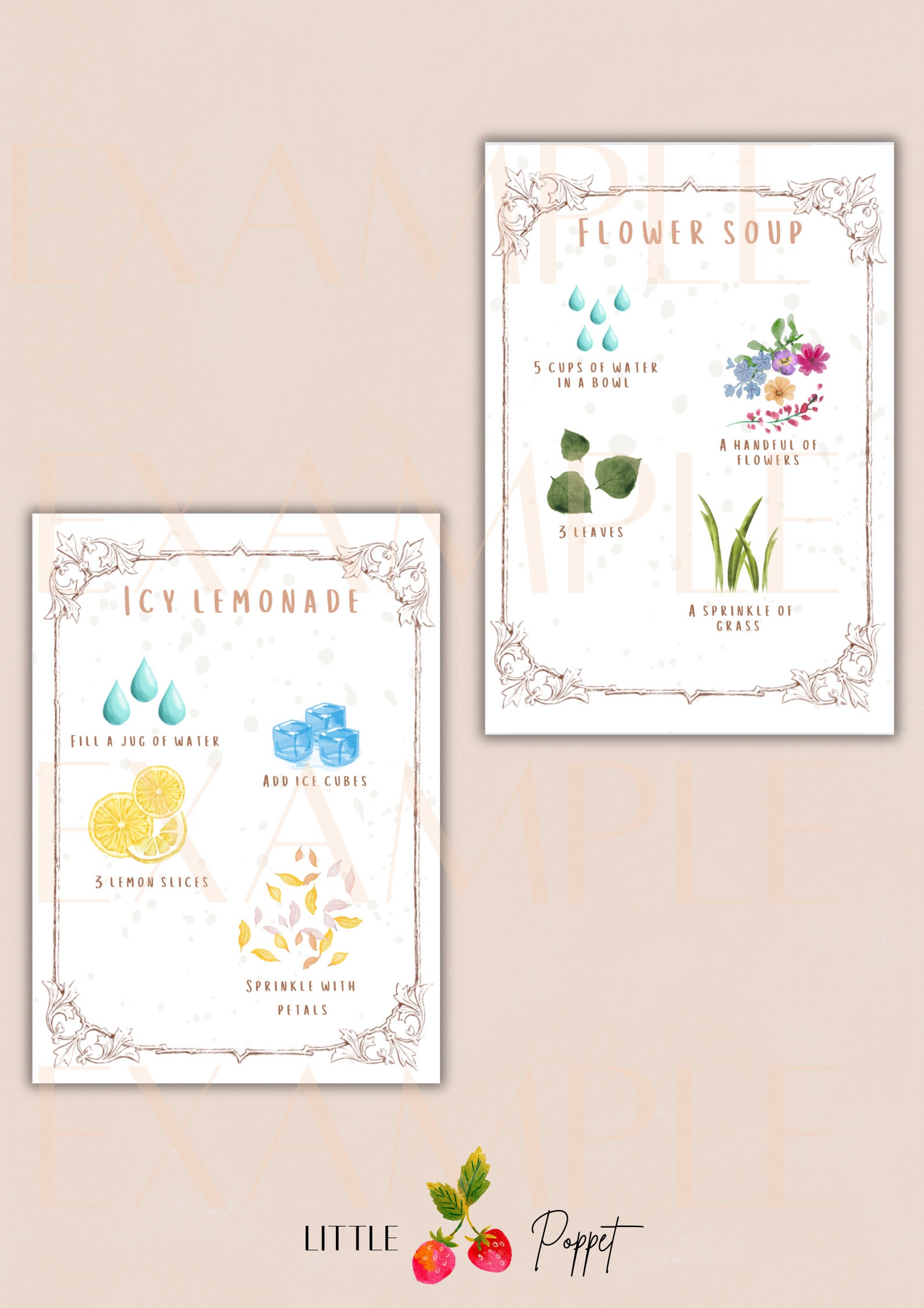 Mud Kitchen Recipe Book Printable Mud Kitchen Cards - Etsy