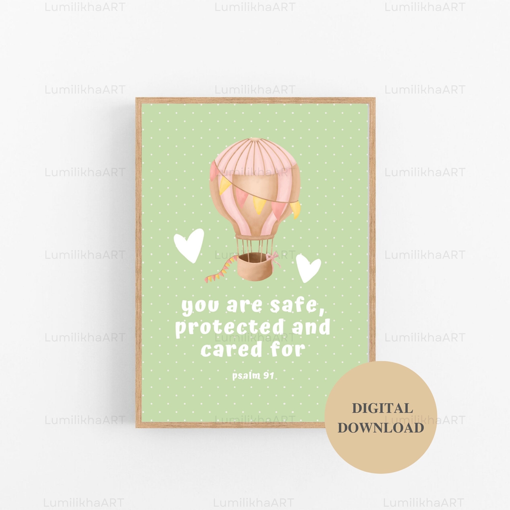 Bible Verses Printable Wall Art for Kids Nursery Classroom Christian ...