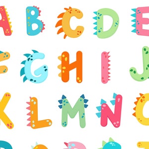 Funny Alphabet Printable Letters Perfect for Kids' Room Decor - Etsy