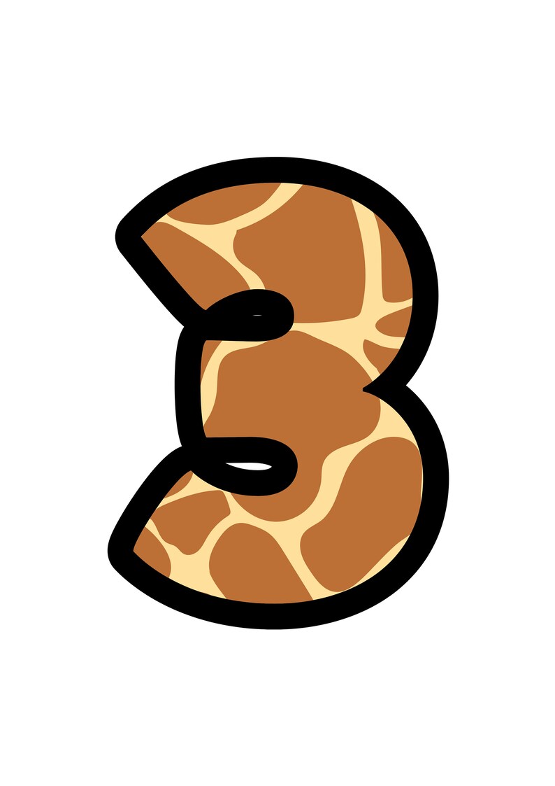Safari-themed Alphabet and Numbers - Printable Letters - Perfect for ...