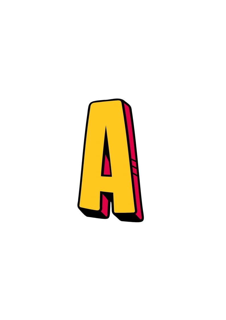 Superhero Alphabet Printable Letters | Hero-themed ABC | Kids Learning ...