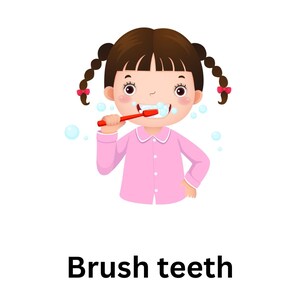 Morning Routine Flashcards | 45 Printable Cards | Boy & Girl Versions ...