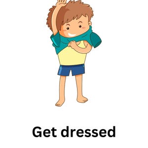 Morning Routine Flashcards | 45 Printable Cards | Boy & Girl Versions ...