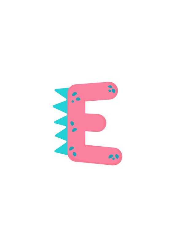 Letras Imprimibles De Dinosaurios