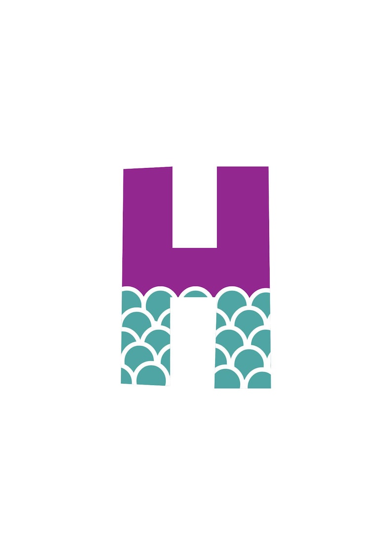 Underwater Mermaid Alphabet Printable Letters | Magical Ocean Theme ...