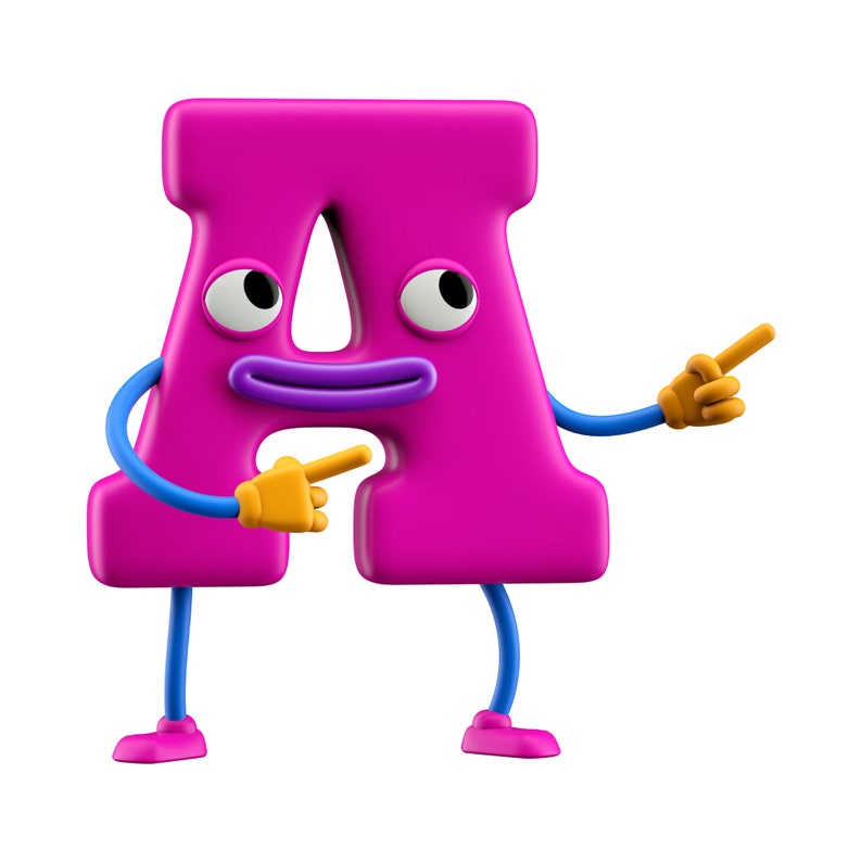 Funny Alphabet Printable Letters - Perfect for Kids' Room Decor - Etsy