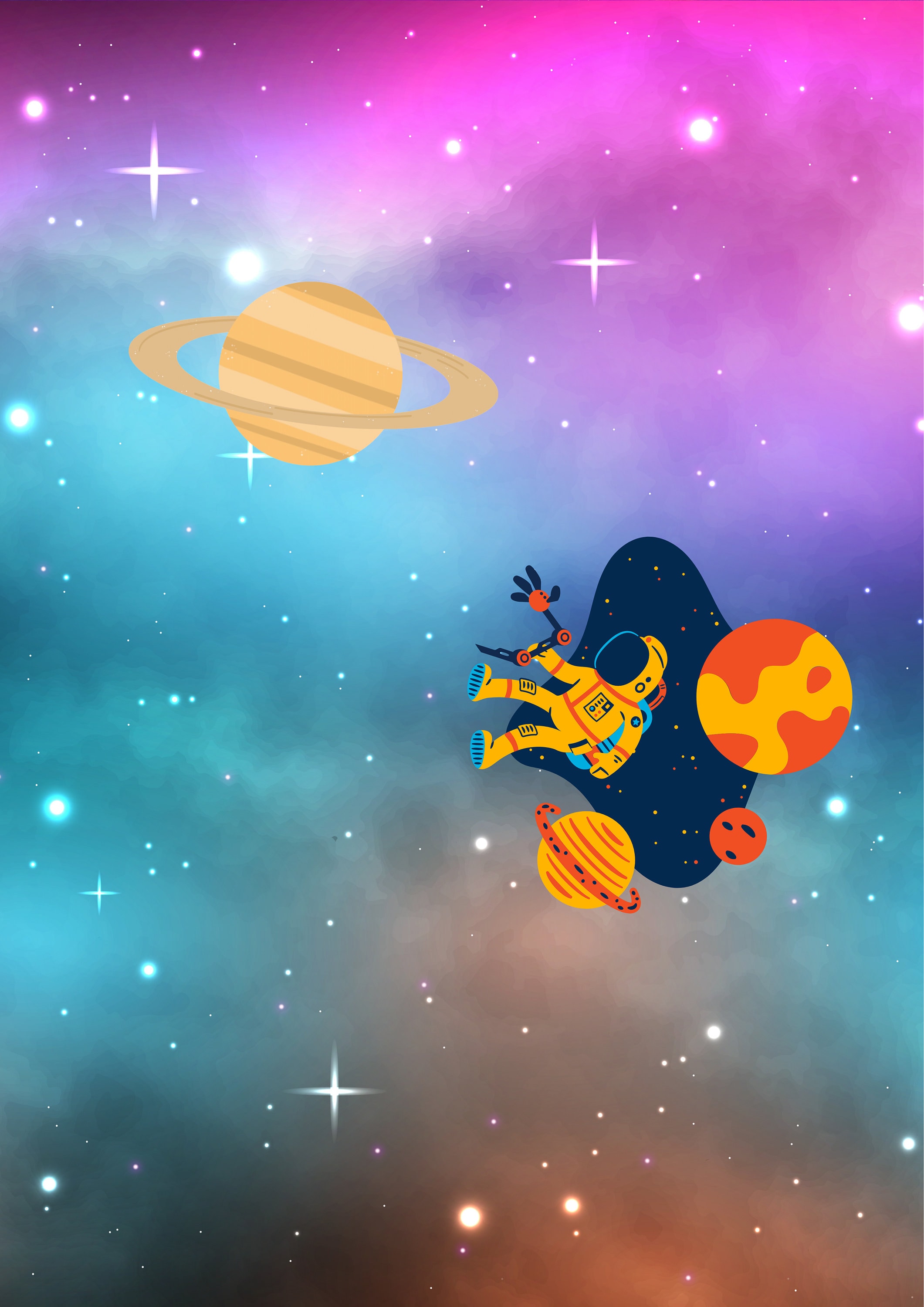 Space Adventure Printable Posters Set of 10 Cosmic Prints for Kids - Etsy