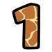 Safari Giraffe Print Alphabet – Printable Letters & Numbers (digital ...