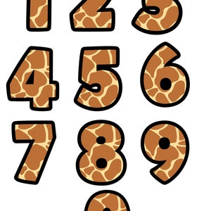 Safari-themed Alphabet and Numbers - Printable Letters - Perfect for ...