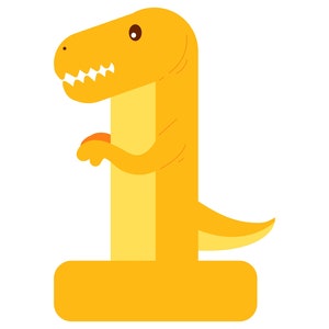 Dinosaur Printable Numbers: Adorable Dinosaur Numbers for Kids - Etsy