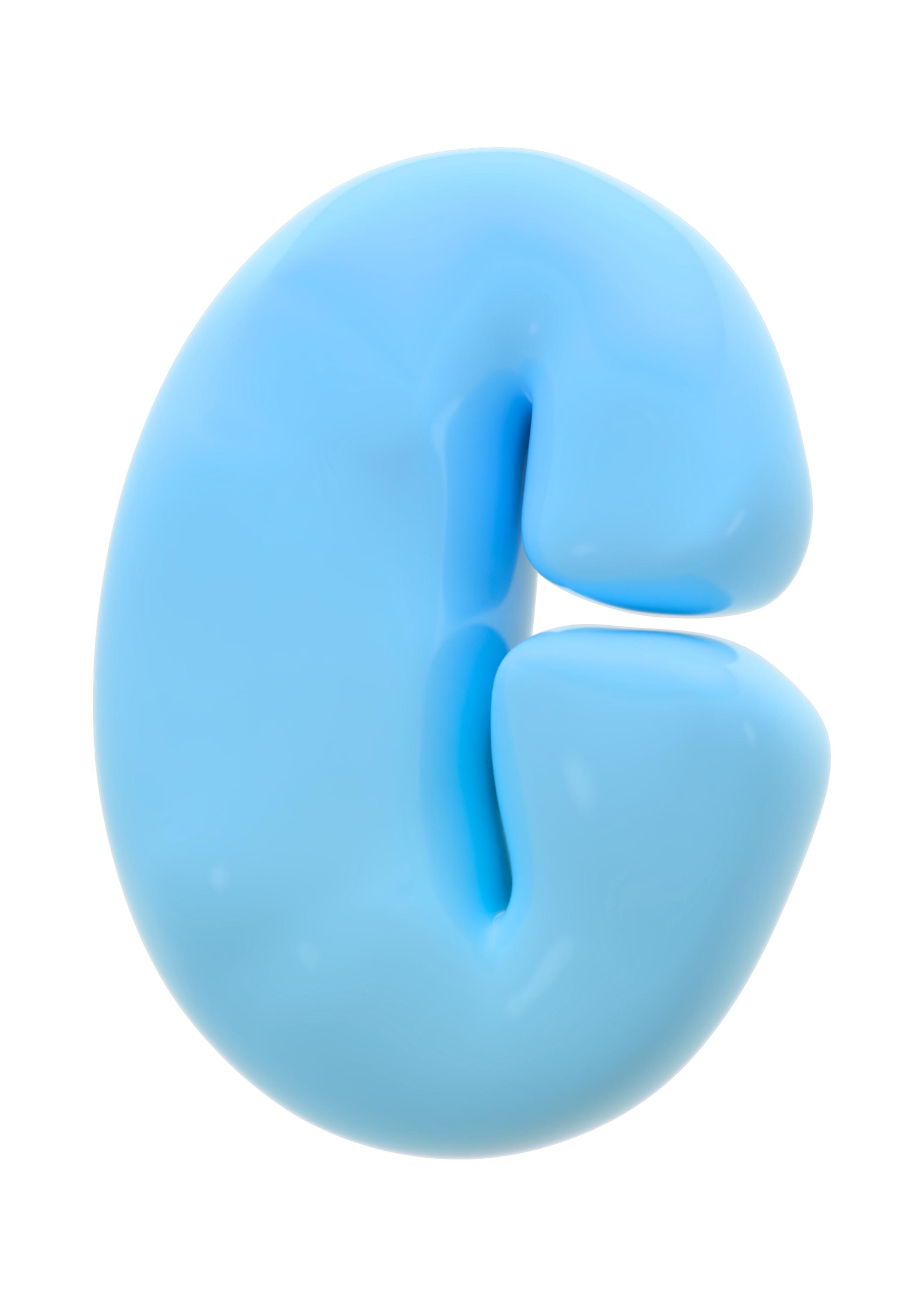 Blue Bubbly Alphabet Printable | Transparent Kids Letters (digital ...