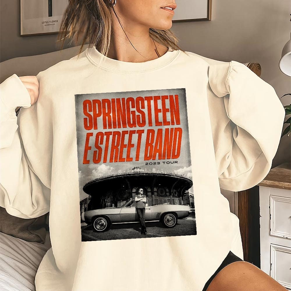 Bruce Springsteen T-Shirt, E Street Band, UK Rock Tour 2023 Retro ...