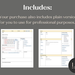 Editable Daily Lesson Plan Template With Dropdown Suggestions for Quick ...
