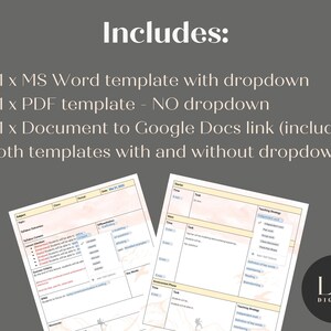 Editable Daily Lesson Plan Template With Dropdown Suggestions for Quick ...