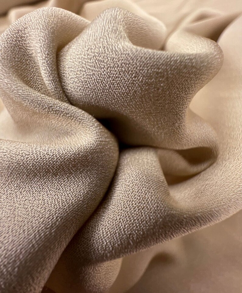 Silk Satin Crepe Fabric British Heritage Haute Couture Brand - Etsy