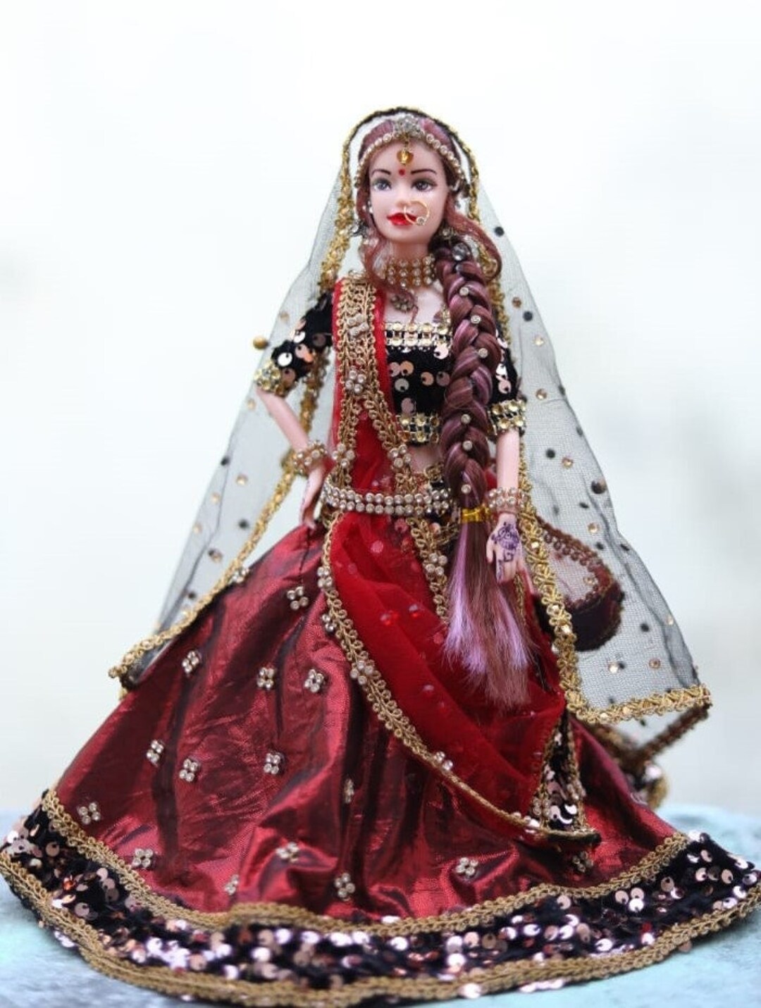 Gorgeous Indian Bridal Barbie Doll – Wedding Décor, Handmade Home ...