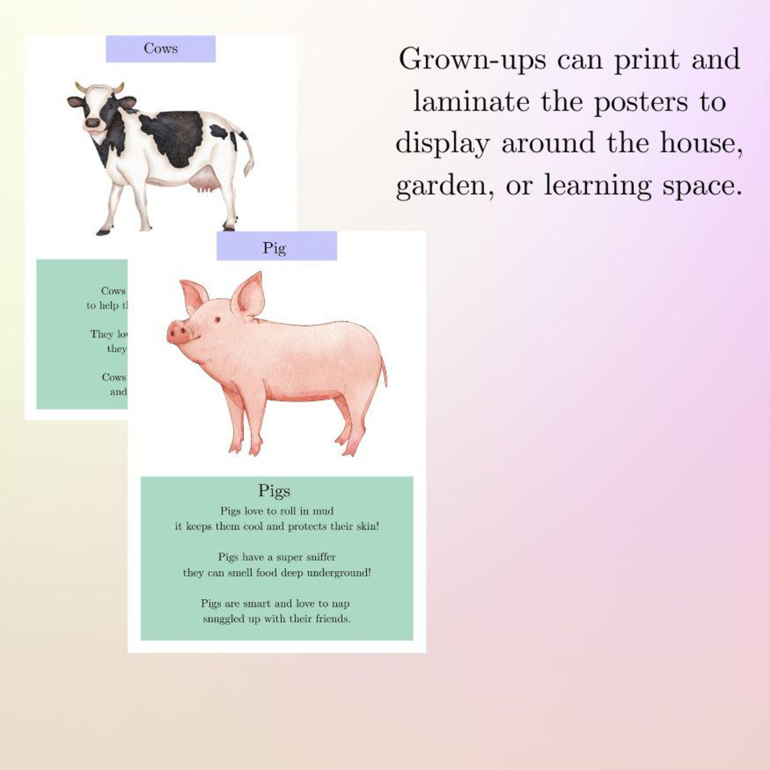 Printable Farm Animals Scavenger Hunt Fun Educational Activity for Kids ...