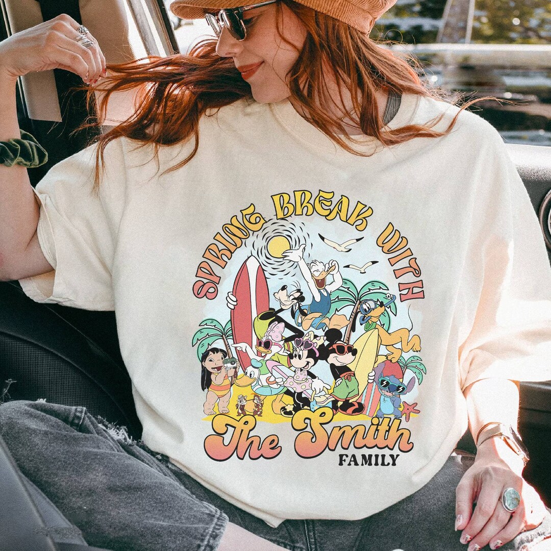 Personalized Mickey and Friends Disneyland Spring Break Shirt, Vintage ...