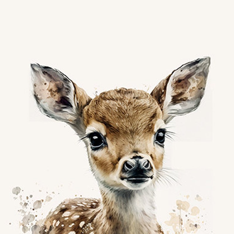 Baby Deer Art - Etsy