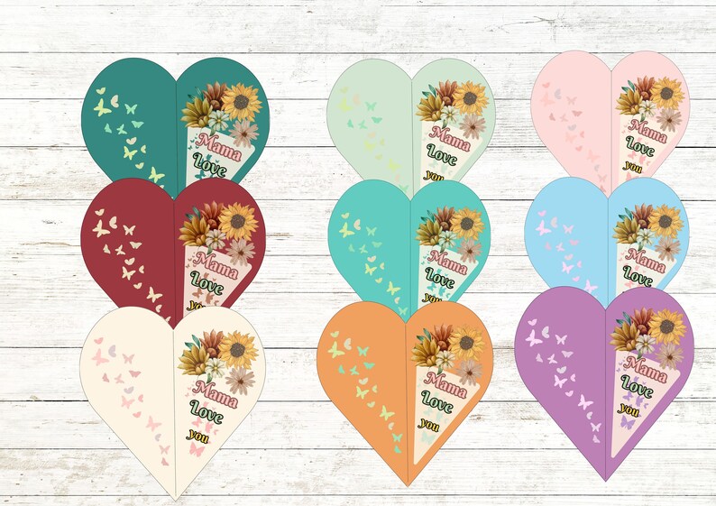 Printable Mothers Day Greeting Card Fold in Half Card - Etsy