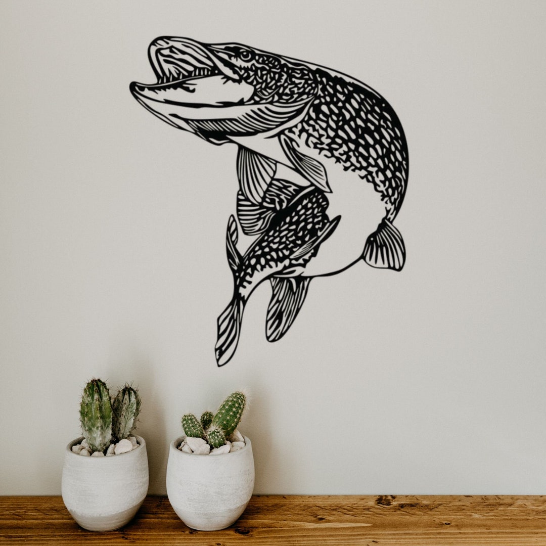 PIKE - Metal Wall Decoration, 60 Cm, Black Powder-coated Paint, for ...