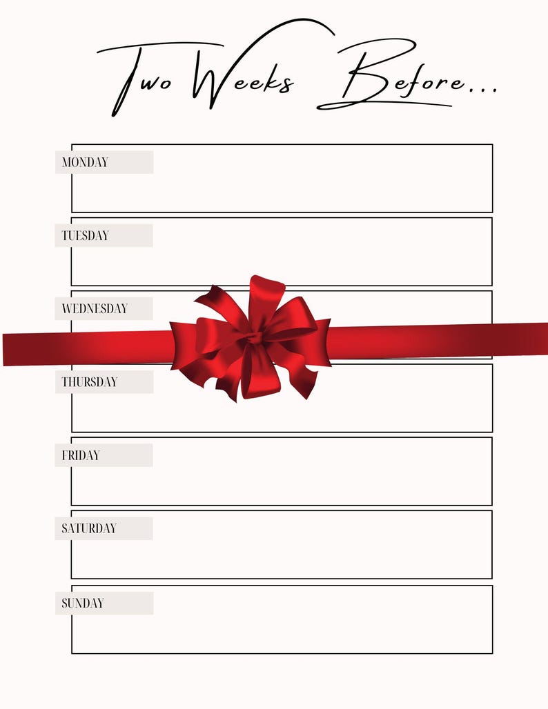 Christmas Planner Printable - Etsy
