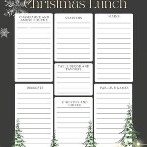 Christmas Planner Printable - Etsy