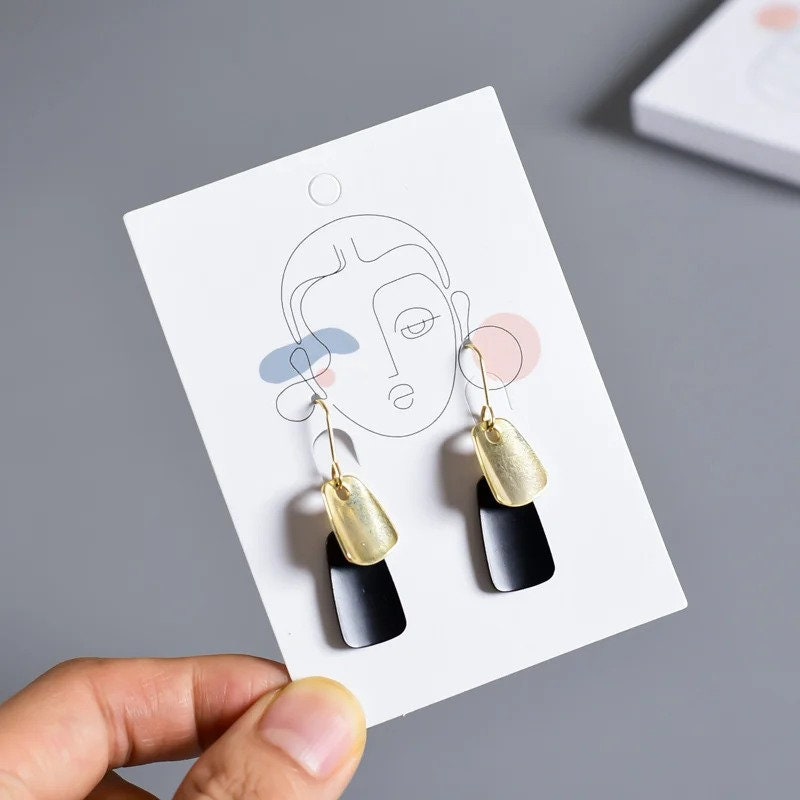 50 Pcs Jewelry Necklace Display Cards, Earring Bracelet Hair Clip, Pin ...