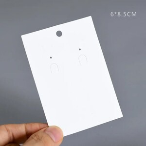 50 Pcs Jewelry Necklace Display Cards, Earring Bracelet Hair Clip, Pin ...