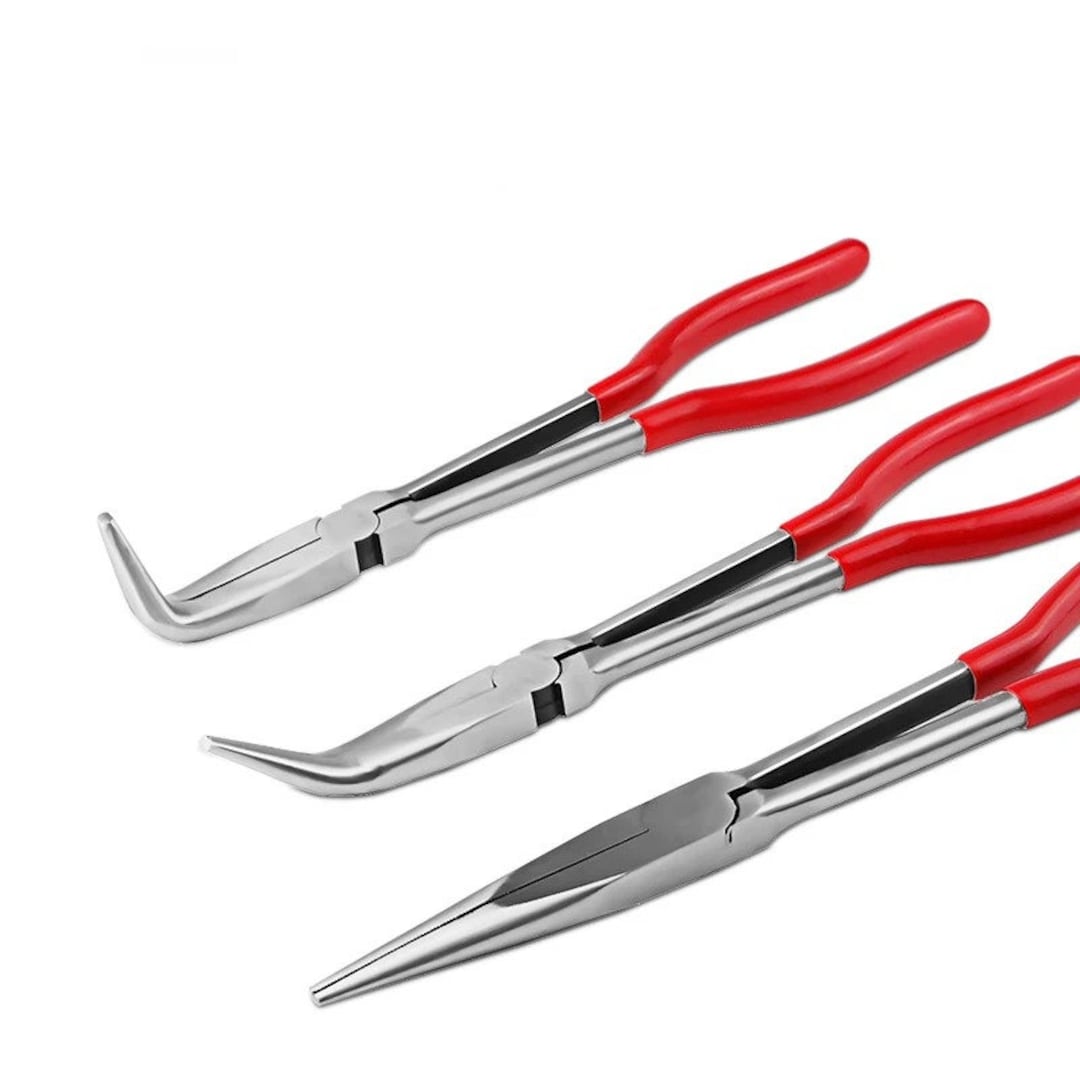 45 & 90 Degree Pliers, Long-handled Crucible Pliers, Bend Needle Nose ...