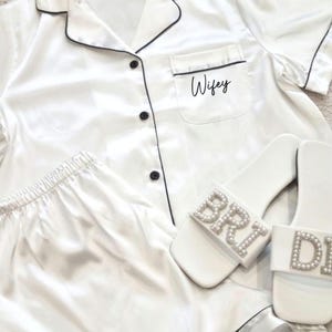 Personalised Pyjamas, Wedding Pyjamas, Bridal Shower Pyjamas, Bride ...