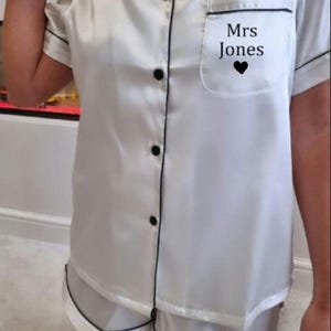 Personalised Pyjamas, Wedding Pyjamas, Bridal Shower Pyjamas, Bride ...