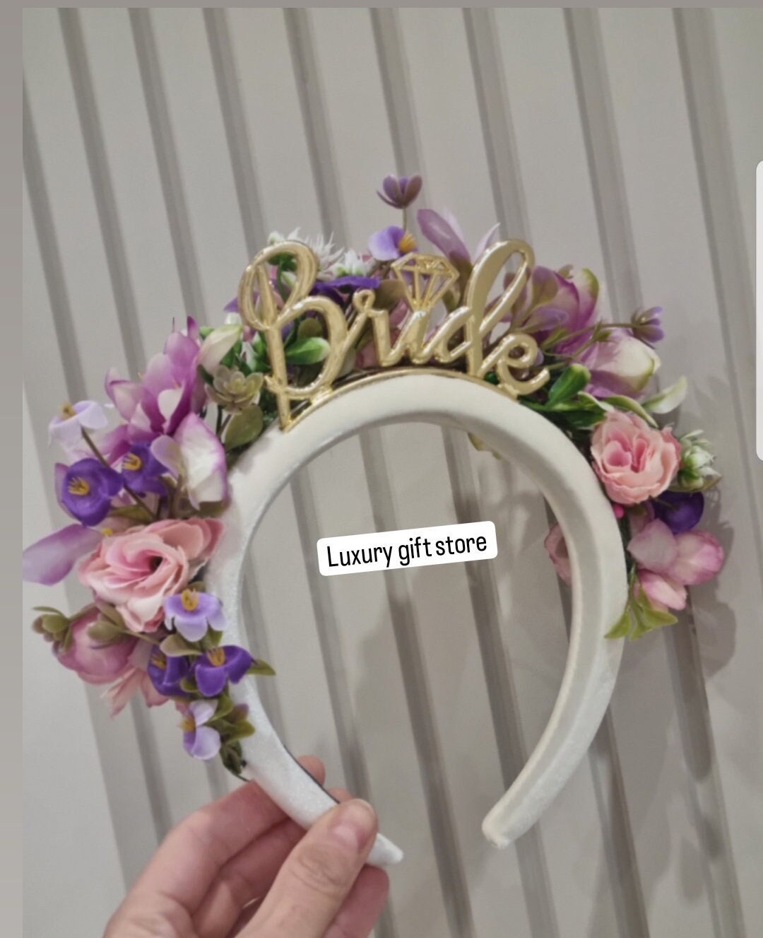 Bride Headband,bride Crown,floral Bride Headband,personalised Headband ...