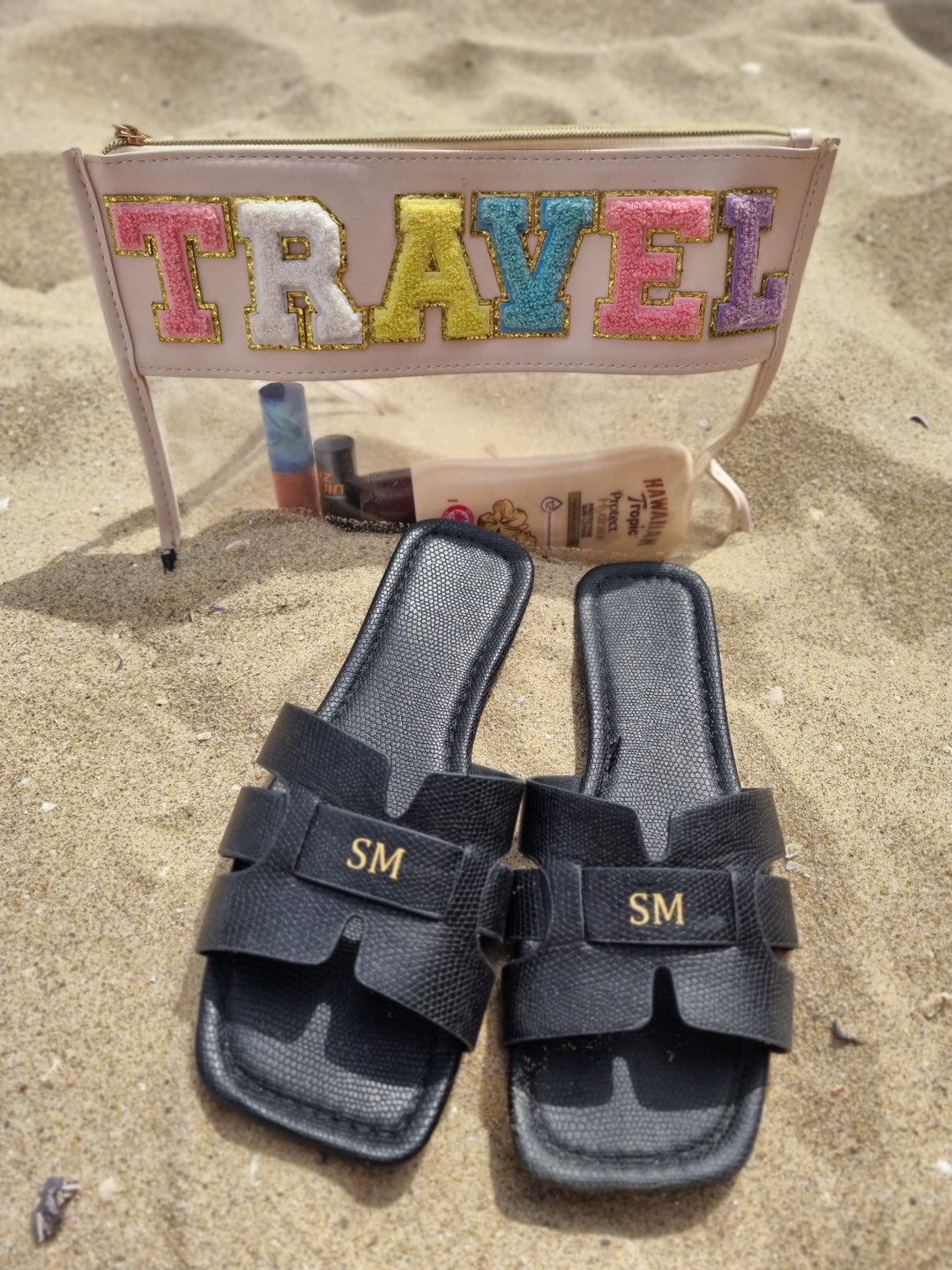 Personalised Sliders,personalised Sandals,bride Sandals,bride Shoes ...